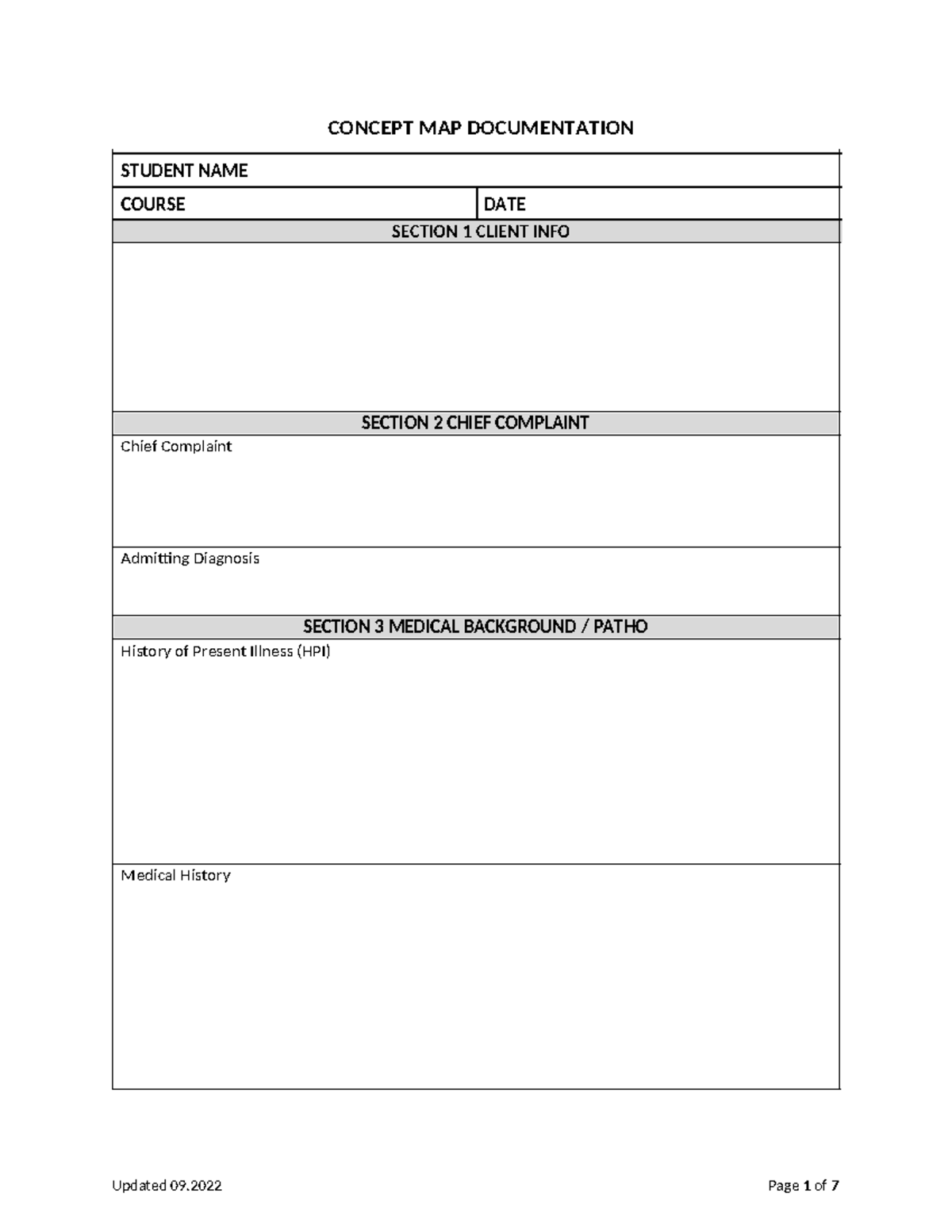 Concept Map Documentation Student - CONCEPT MAP DOCUMENTATION STUDENT NAME COURSE DATE SECTION 1 ...