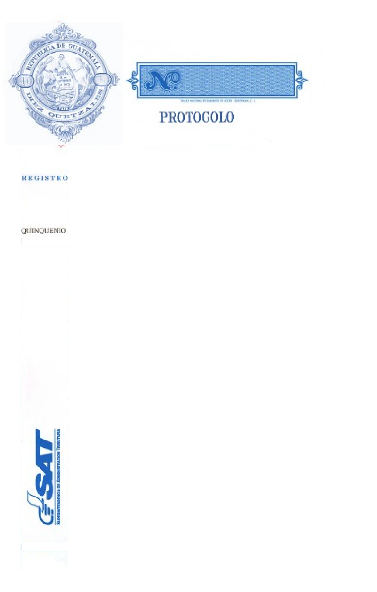 Simulación de Papel Sellado Especial para Protocolos - Derecho Notarial - Studocu