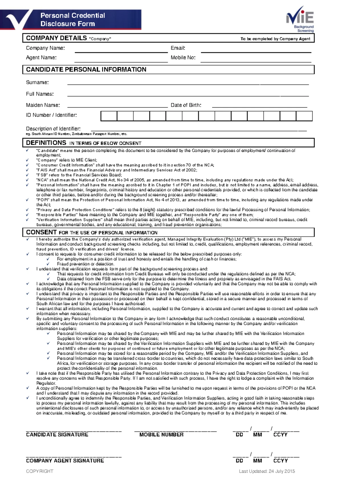 Application for Protection Order - FORM 2 (Reg 3) - South Africa - Studocu