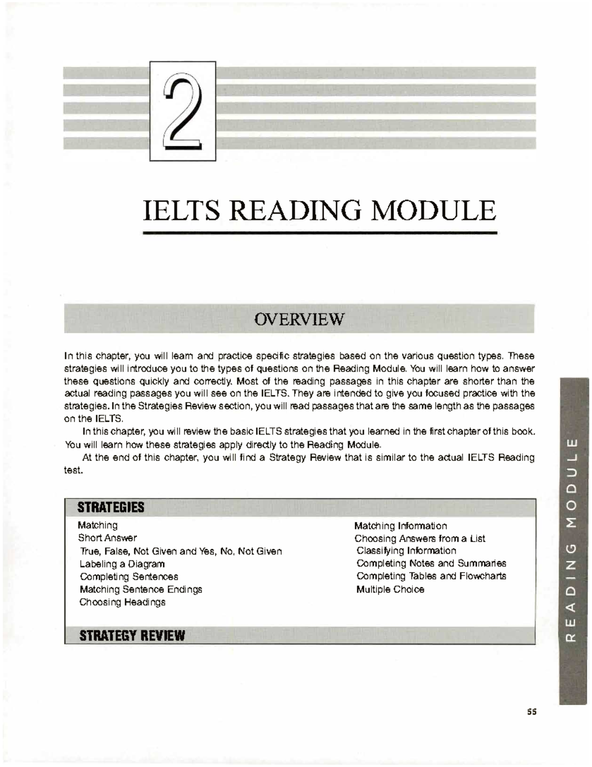 Reading skill-book - u can try it - IELTS READING MODULE OVERVIEW In ...