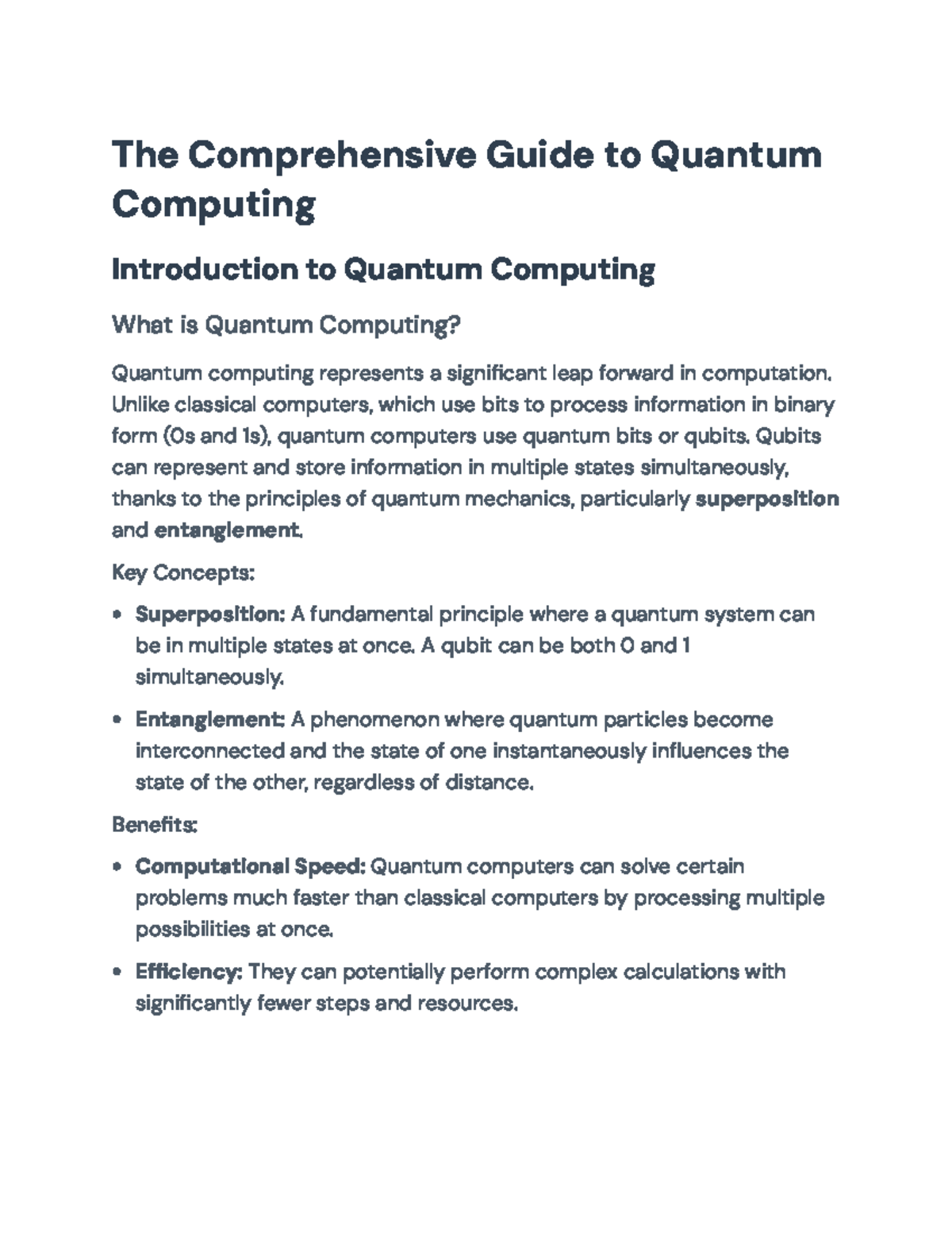 Comprehensive Guide to Quantum Computing: Applications & Challenges ...