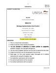 MNG3702 - Unisa - Strategic Implementation and Control IIIB - Studocu