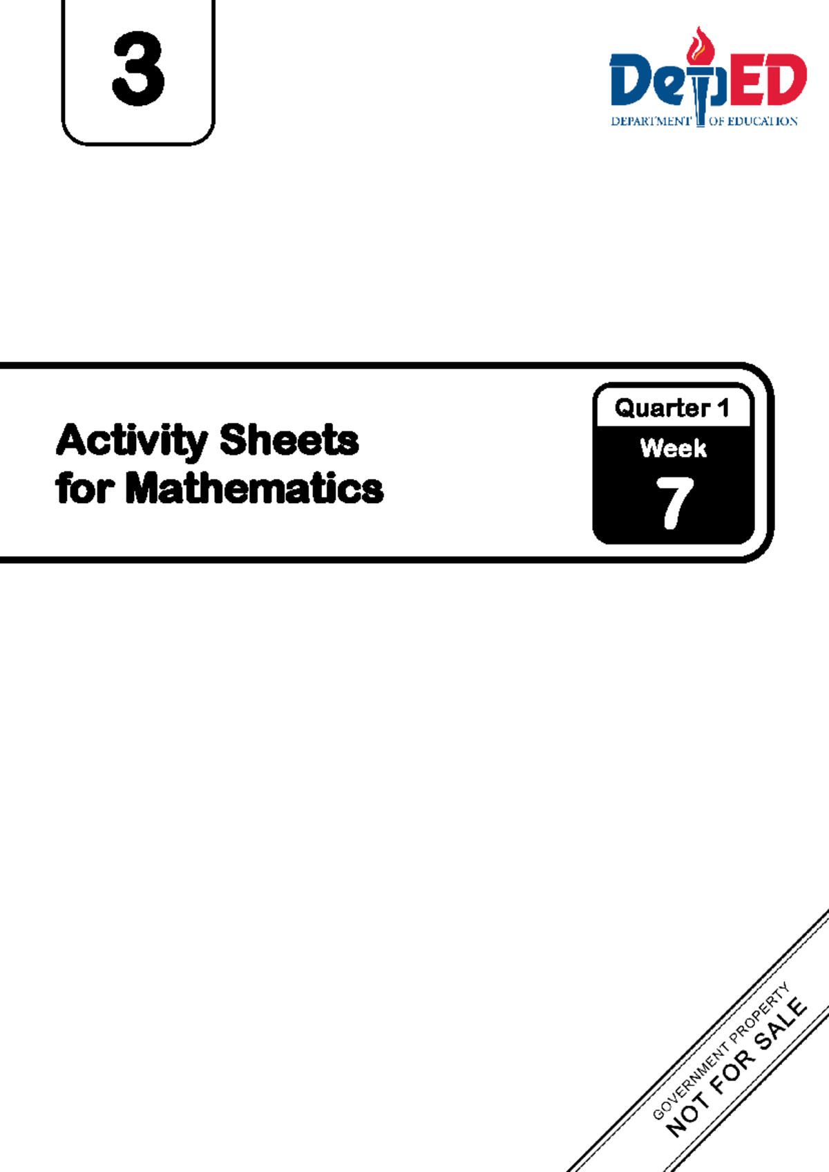 LAS Math 3 Q1 Week 7 Activity Sheets on Rounding Numbers - Studocu