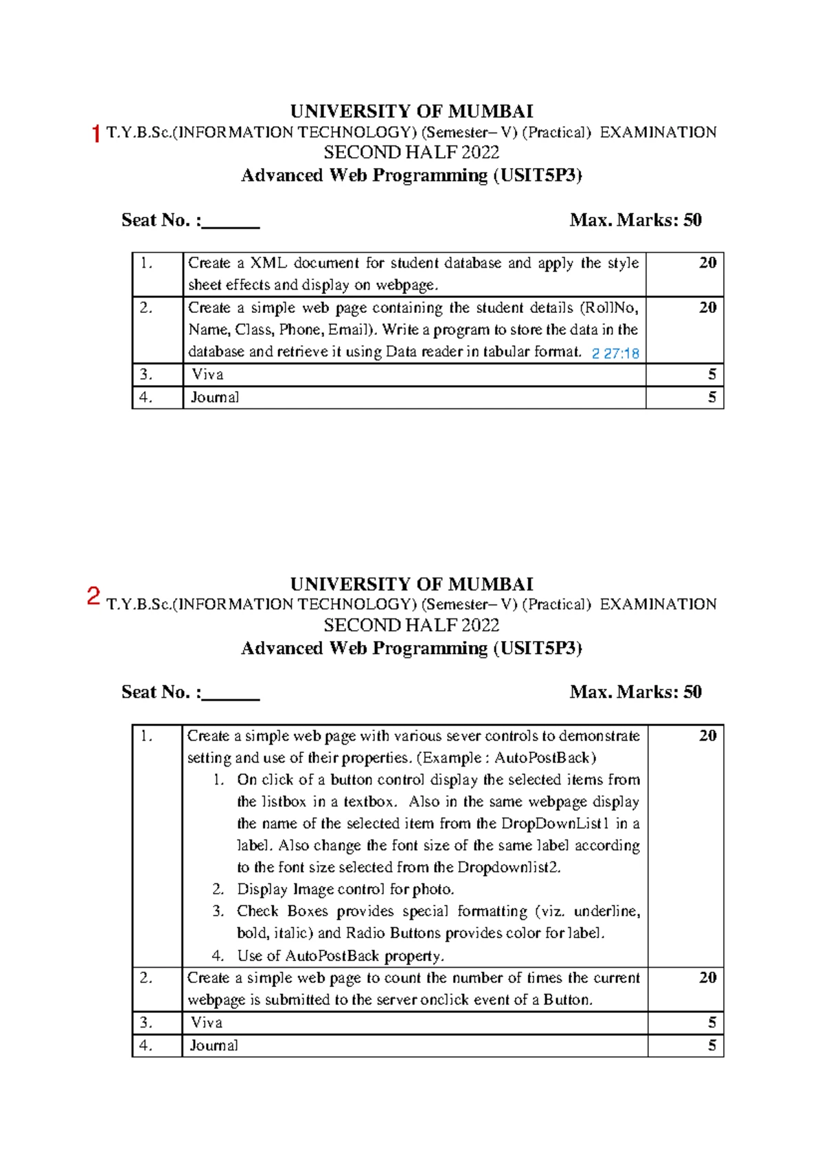 2023 NOV SEM-5 - 2023 sem 5 question paper - - Studocu