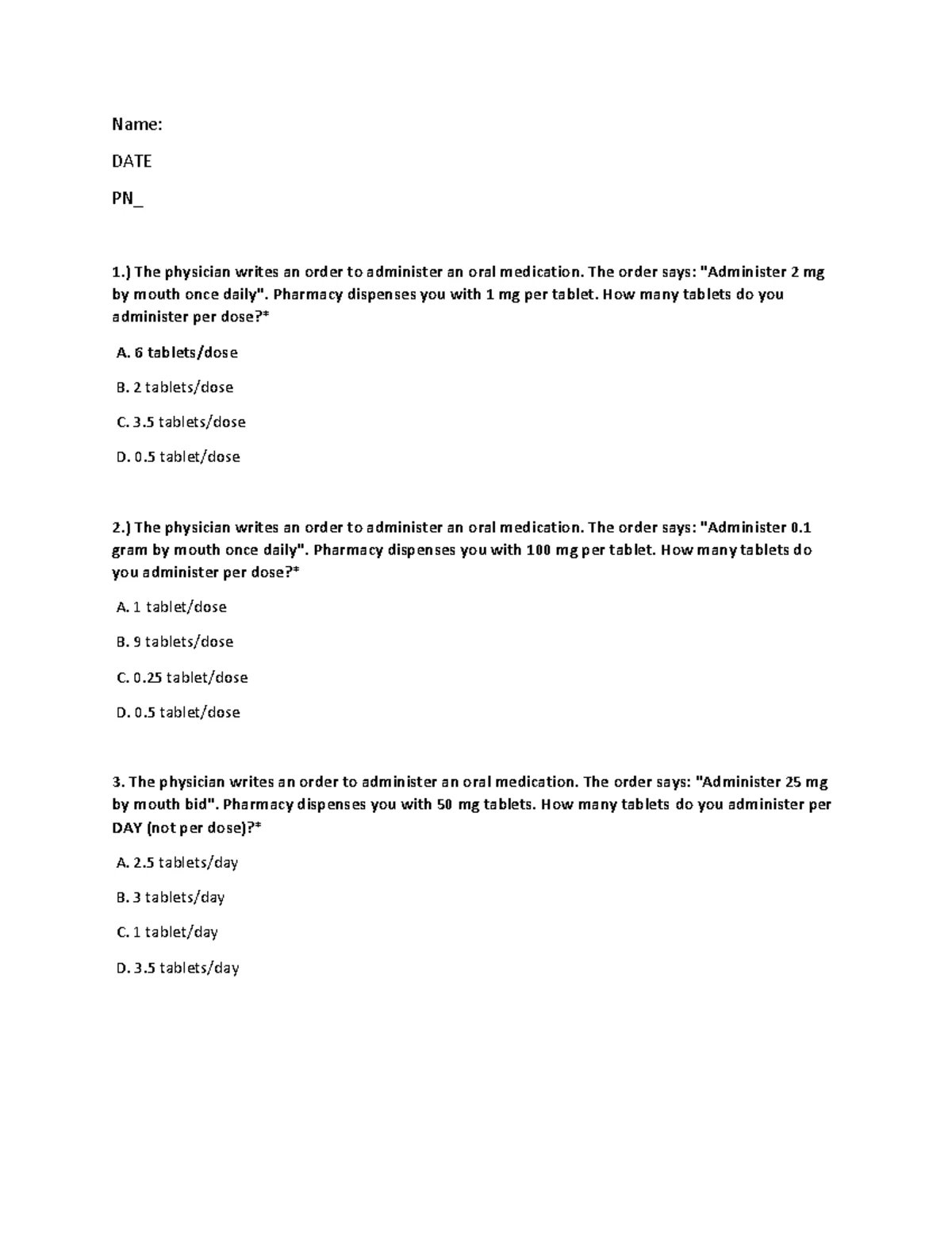 IV Flow Rates Drip Factor Quiz - Master the Calculations! - Studocu