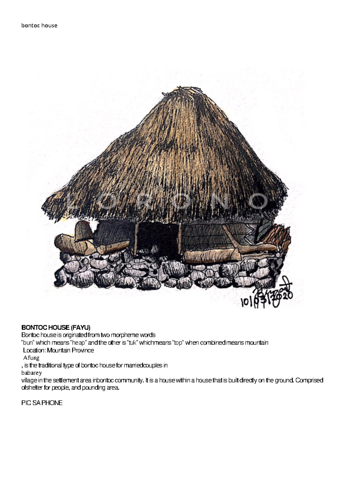 Tropical Architecture: Bontoc, Ivatan, and Kalinga House Designs - Studocu