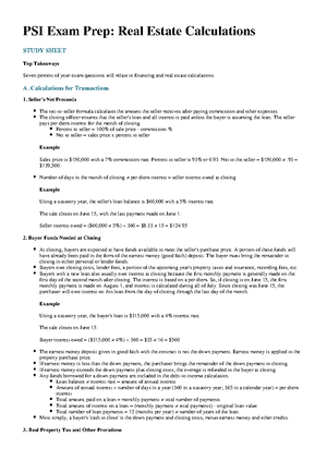 PSI Exam Prep: Agency Study Sheet - Key Concepts and Duties - PSI Exam ...