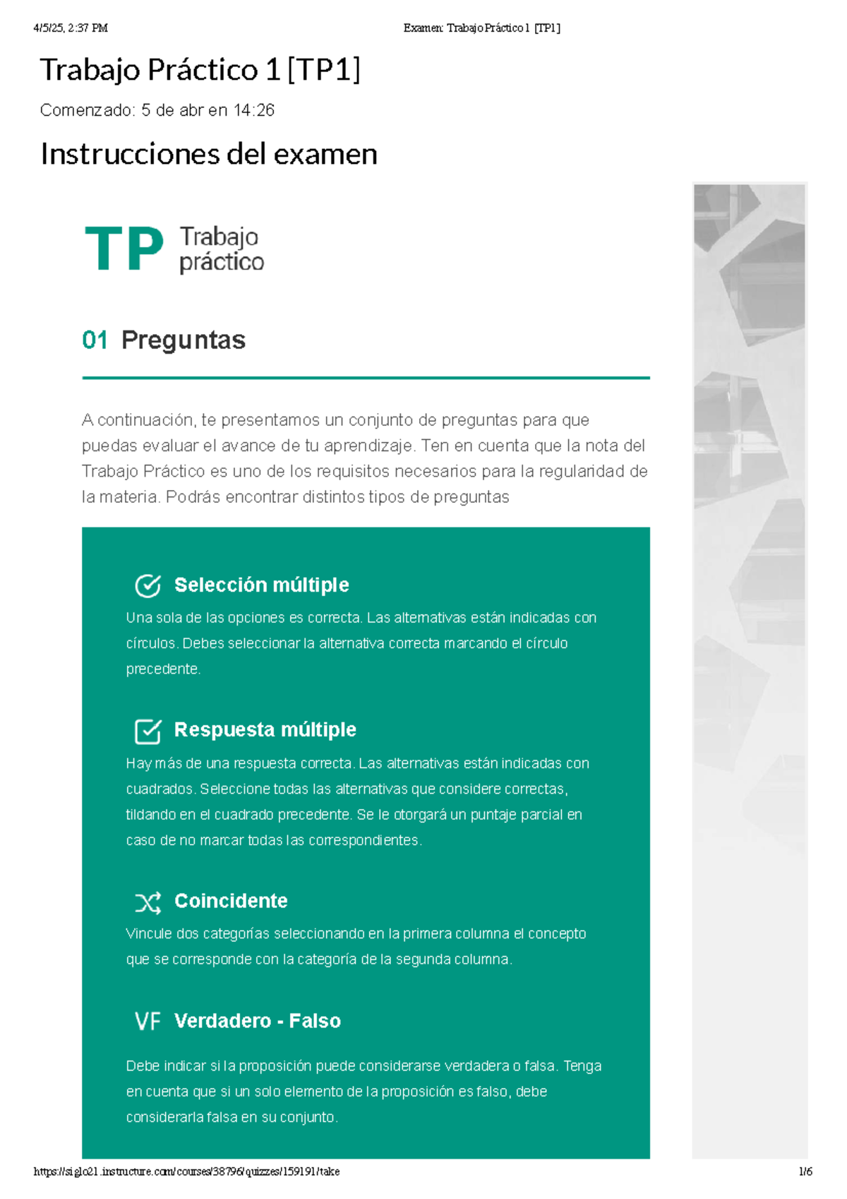 Examen Trabajo Práctico 1 [TP1] - Análisis y Diseño de Software [95%] - Trabajo Práctico 1 [TP1 ...