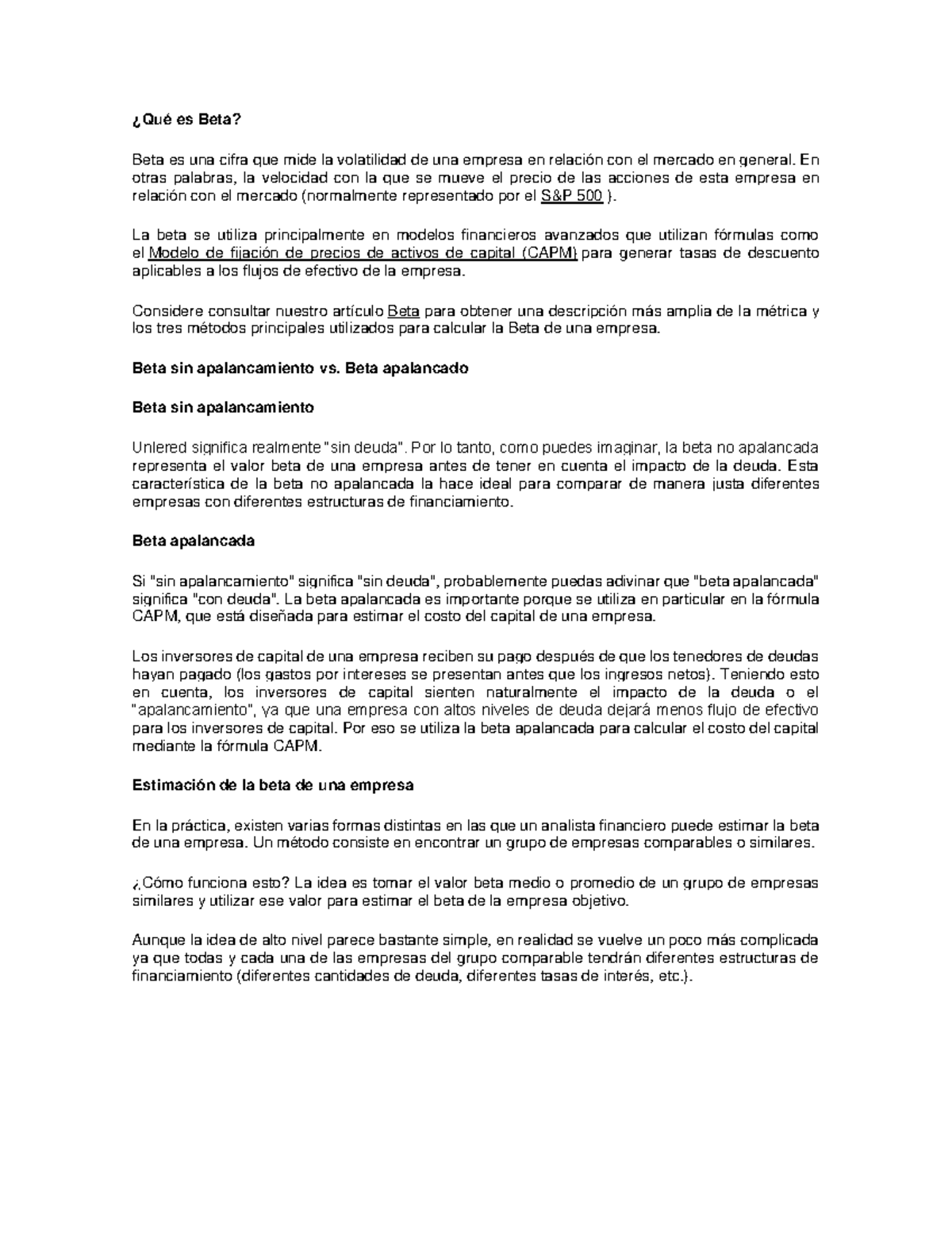 ¿Qué es Beta? - Explicación y Cálculo de la Volatilidad Empresarial ...