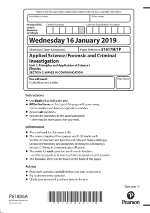 AQA 8463 1H Final MS Jun23 v1 - GCSE PHYSICS 8463/1H Paper 1 Higher Tier Mark scheme June 2023 ...