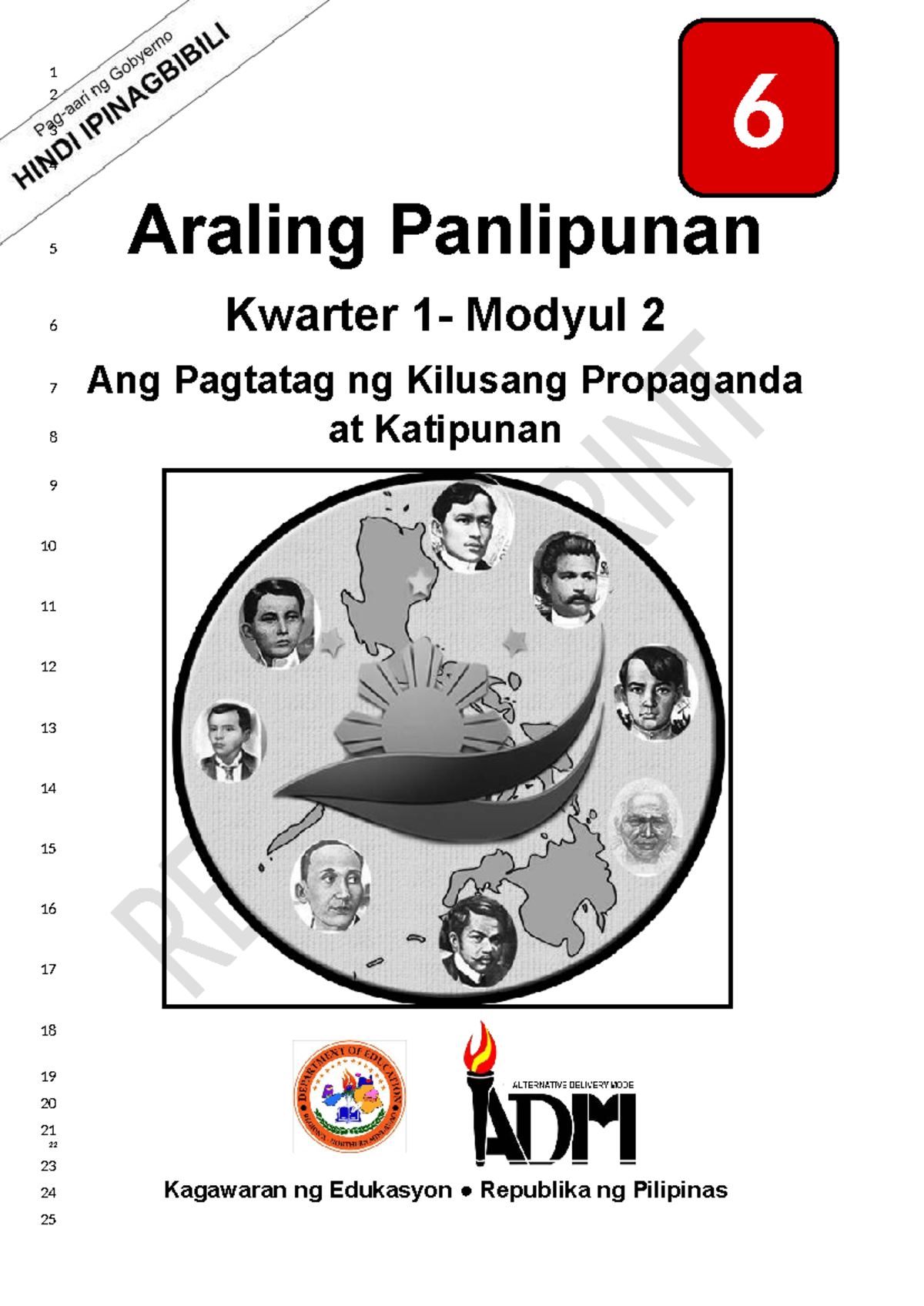 AP6 Q1 Mod2: Pagtatag ng Kilusang Propaganda at Katipunan - Studocu