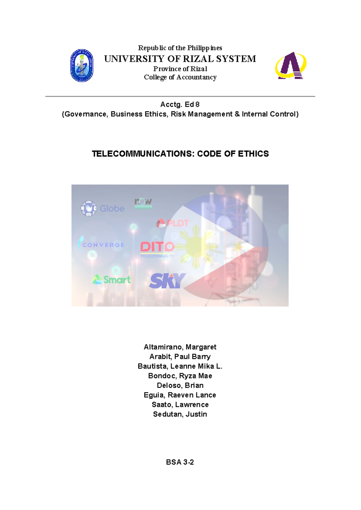 Telecomms Governance: Code of Ethics in the Philippine Telecom Sector ...