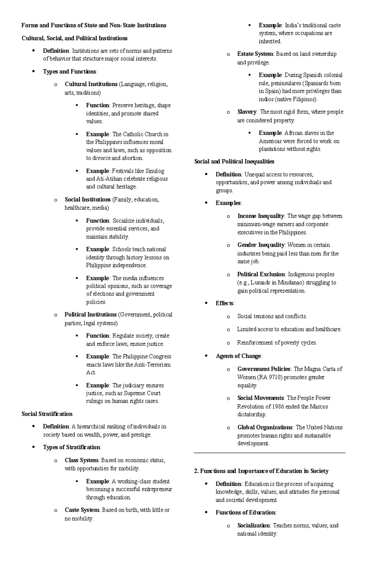Forms and Functions of Institutions: Cultural, Social, and Political ...