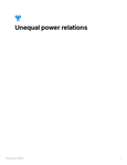 [Solved] Define unequal power relations - Life Orientation - Studocu
