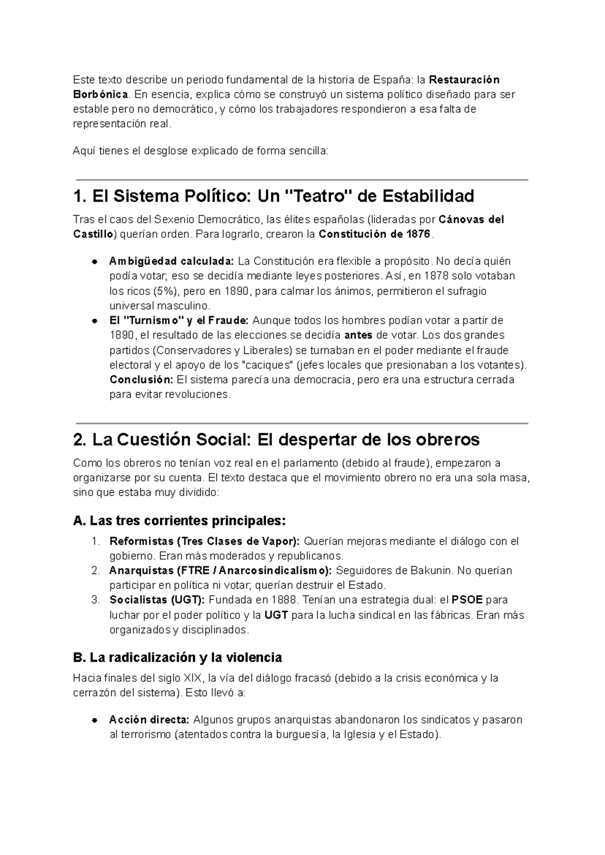 Historia de las Relaciones Laborales en España: La Restauración ...