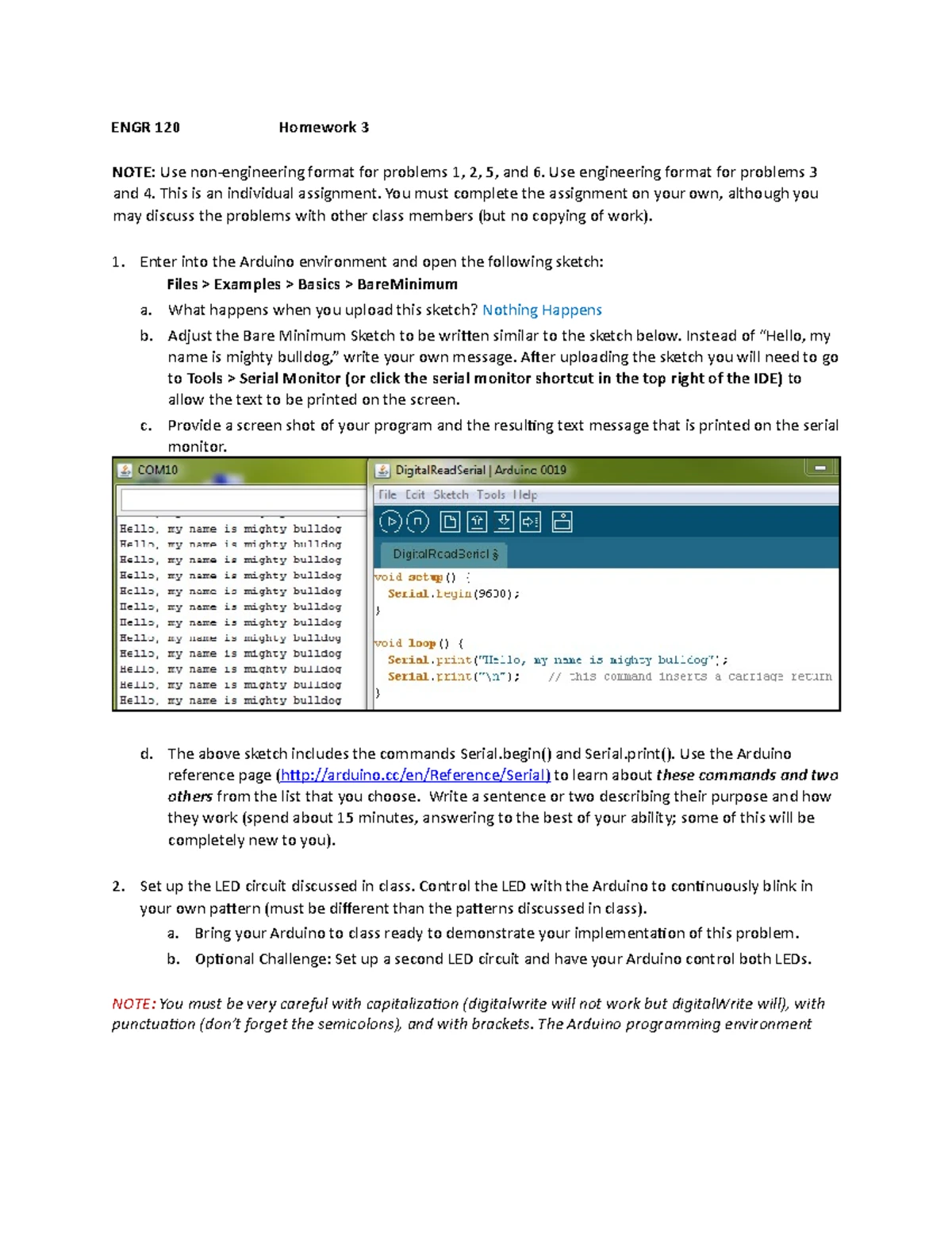 Homework 9 - For the given scenario, what are the keystrokes that need ...