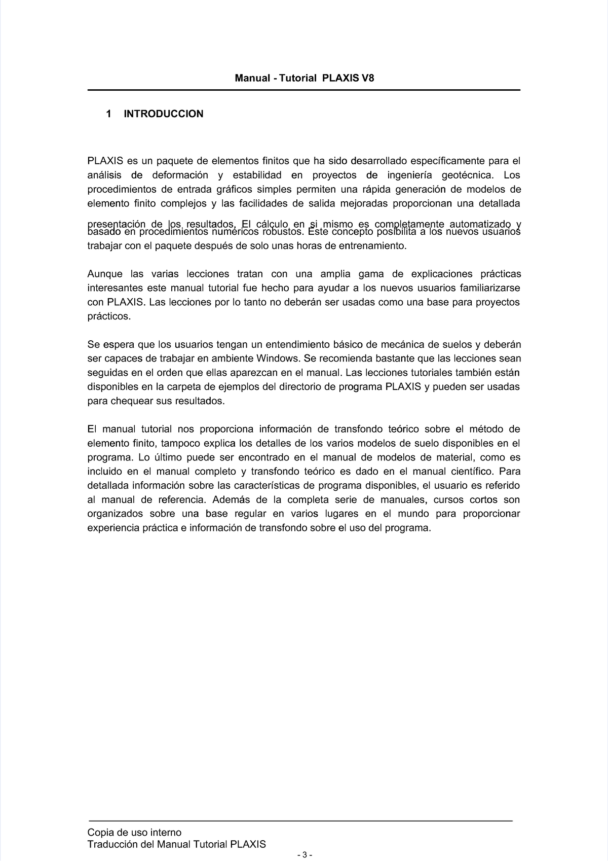 Manual Tutorial PLAXIS V8: Análisis de Taludes y Modelación Geométrica ...