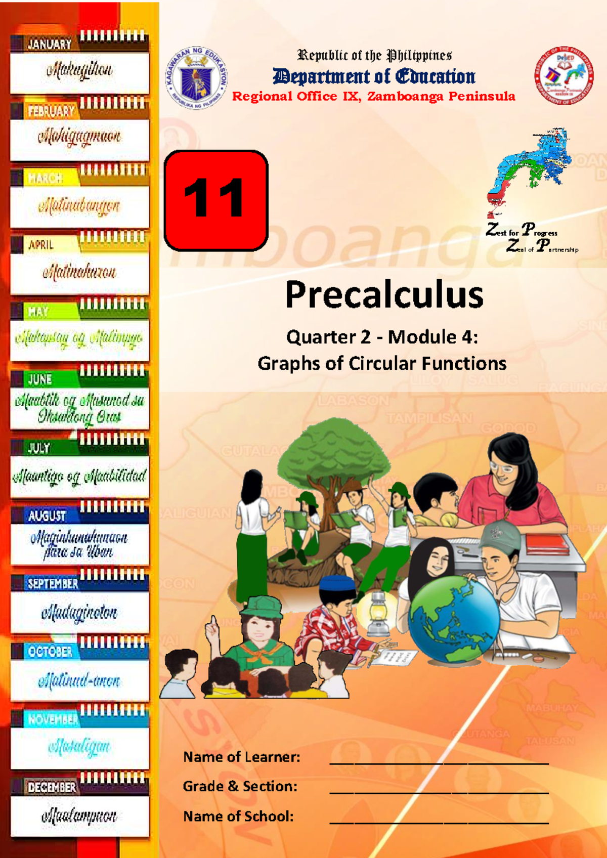 Precalculus Q2 M4: Graphs of Circular Functions Module - Studocu