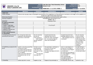 Esp 9 3rd quarter - Daily Lesson Plans (DLPs) Edukasyon sa Pagpapakatao ...
