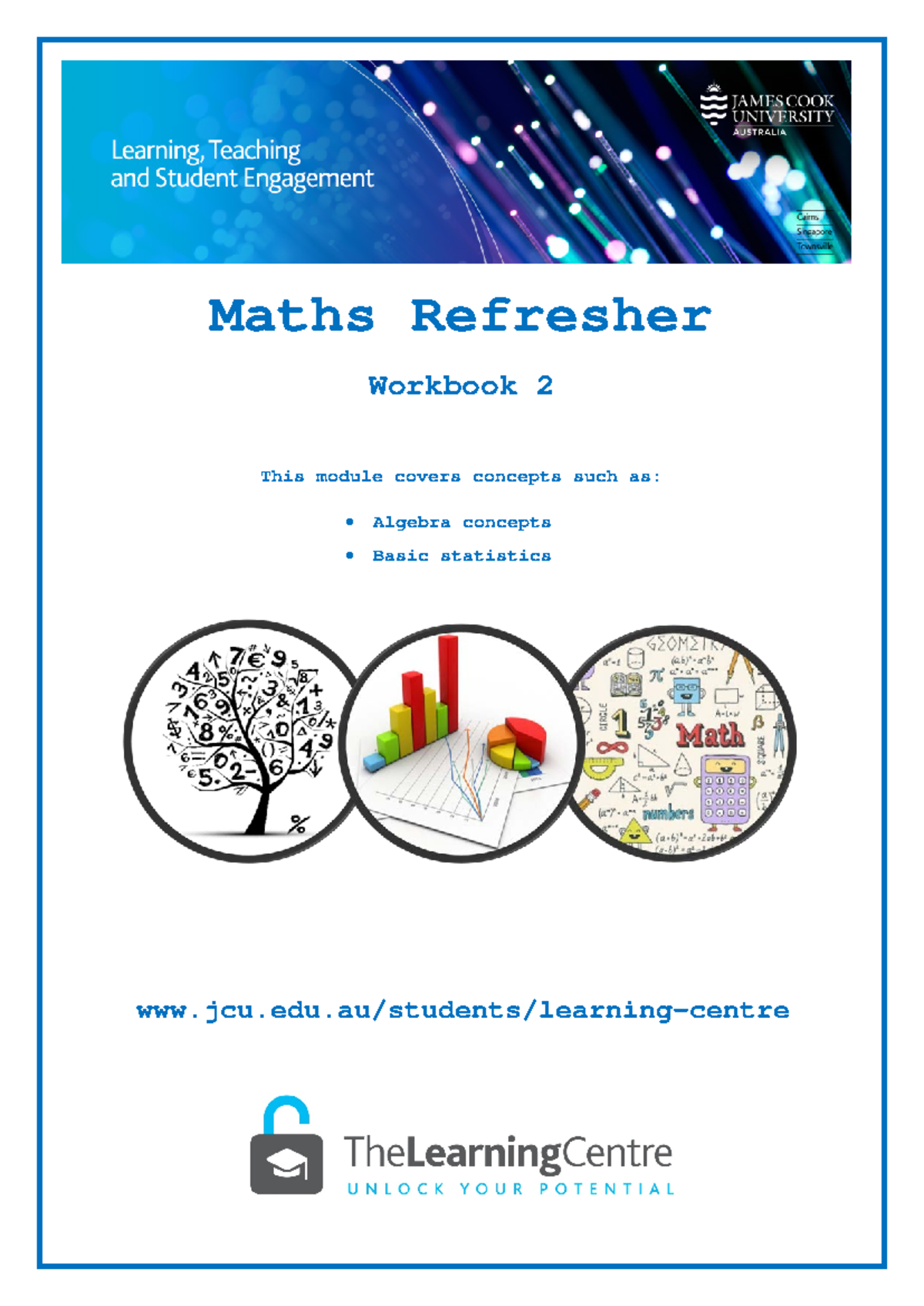Maths Refresher Workbook 2: Key Concepts in Algebra and Statistics ...