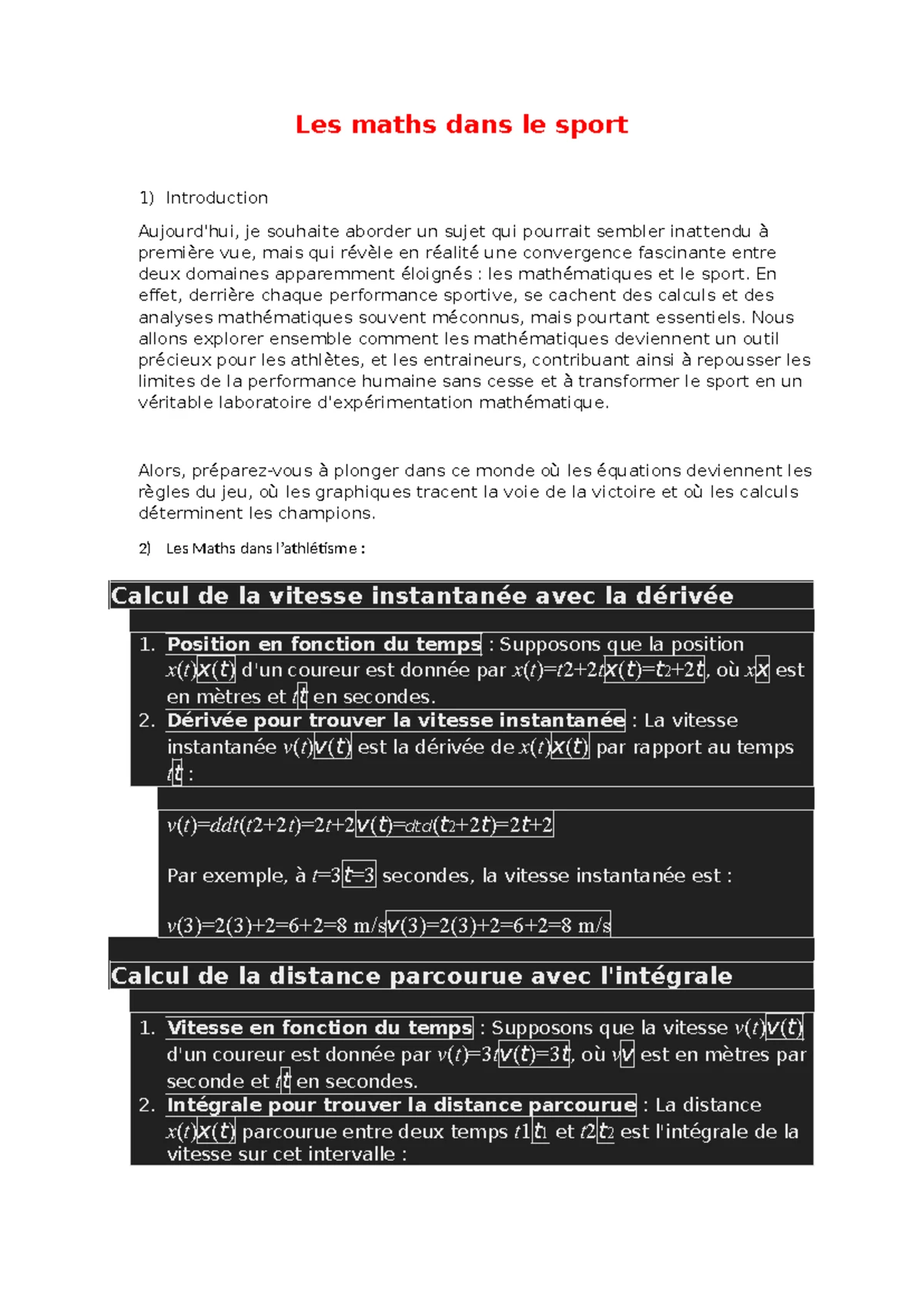 Grand ORAL Maths version 3 - Quelle est la relation entre la suite de ...