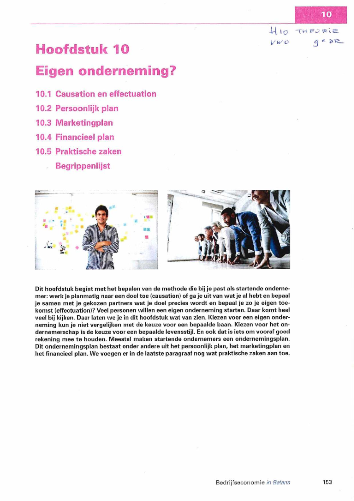 H10 Theorie VWO (9e dr) - Eigen Onderneming: Causation & Effectuation ...