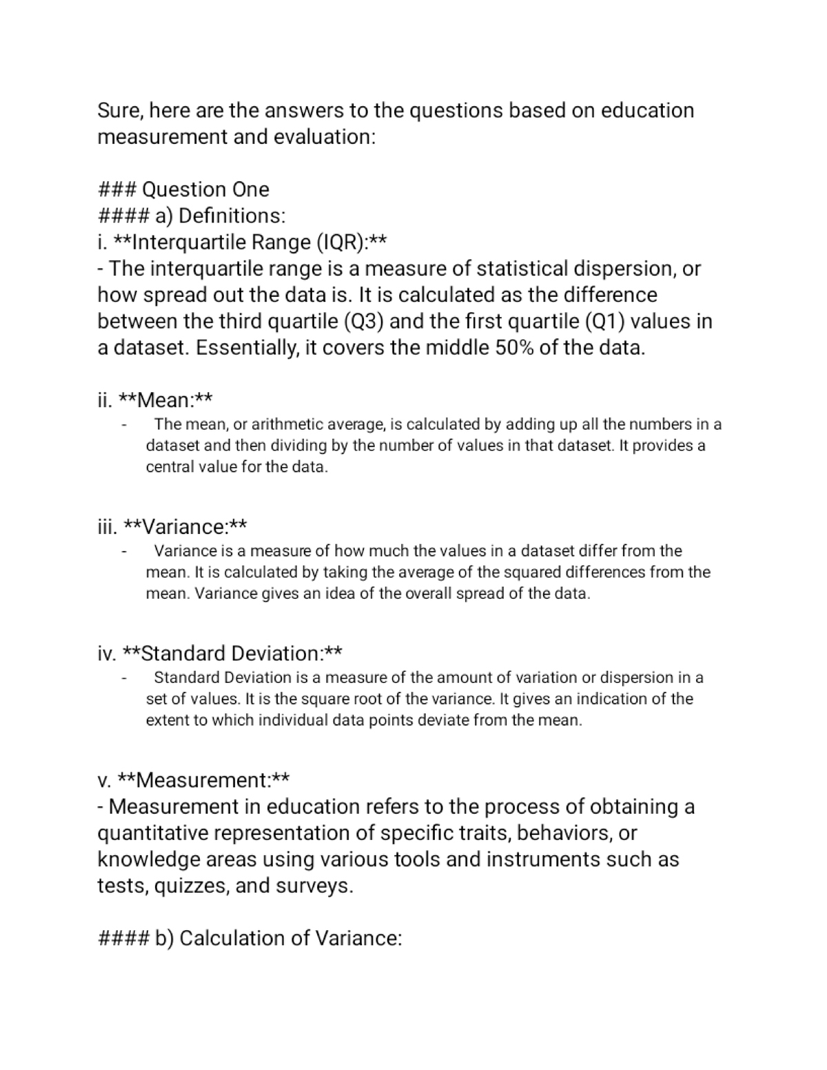 Educational Measurement: Key Concepts & Calculation Methods (EDU 101 ...