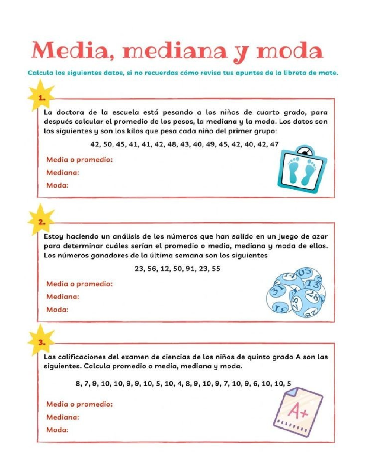 Cálculo De Media Mediana Y Moda Ejercicios Y Datos Studocu