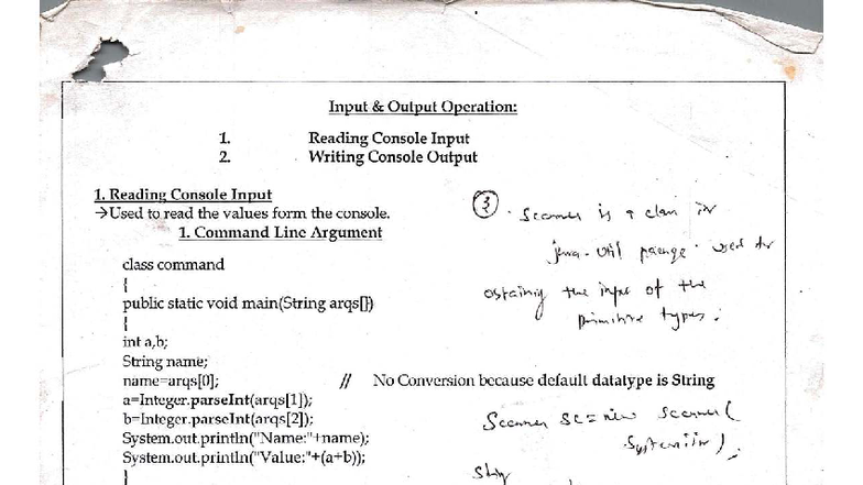 Module 6 - Introduction - Input Output Operation: 1. Reading Console ...