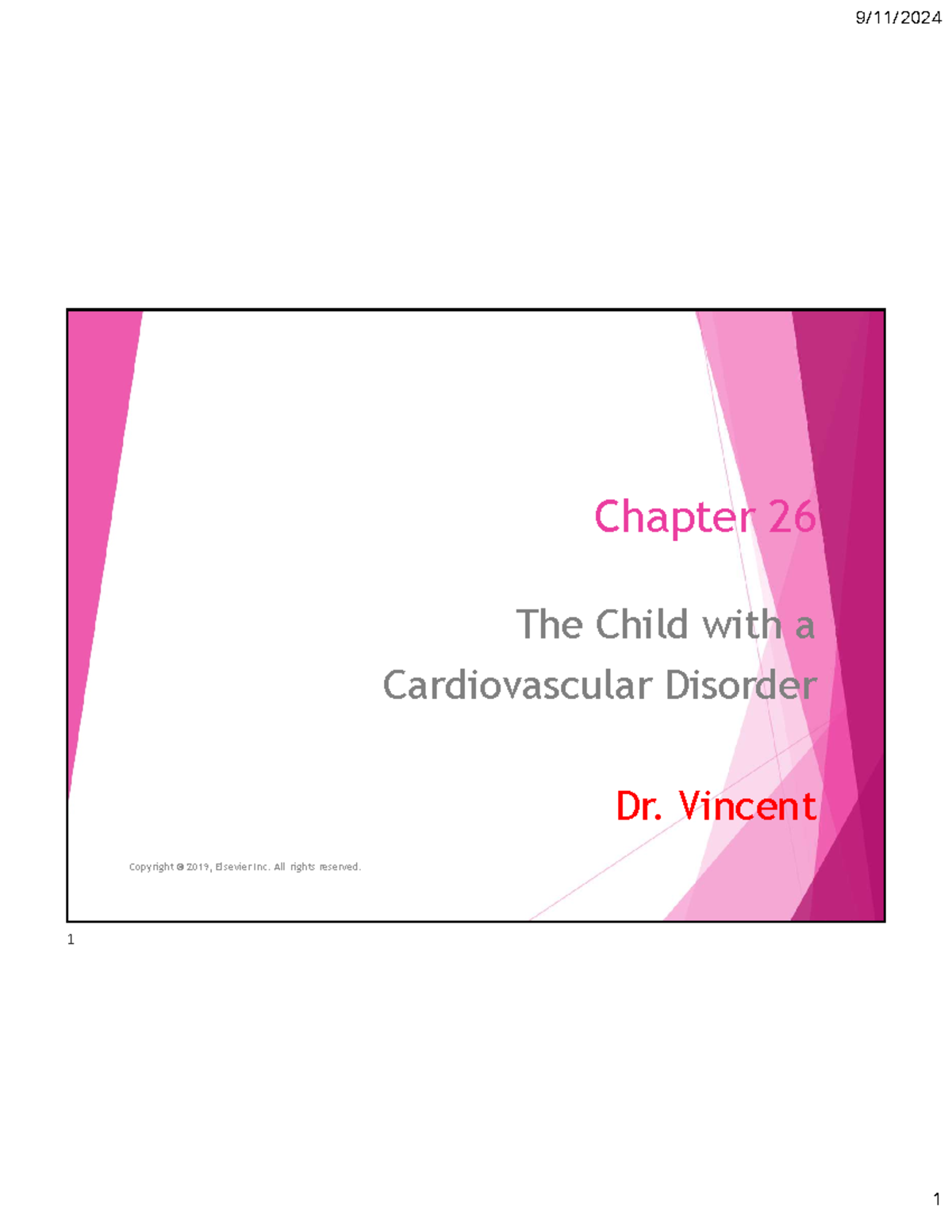 Chapter 26: The Child with Cardiovascular Disorders (CHD) - Studocu