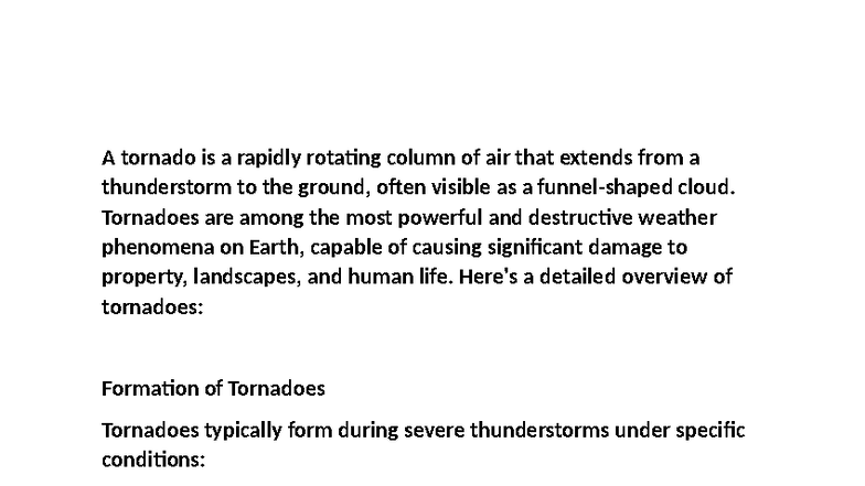 Tornadoes: Formation, Types, and Impact Overview (Meteorology 101 ...