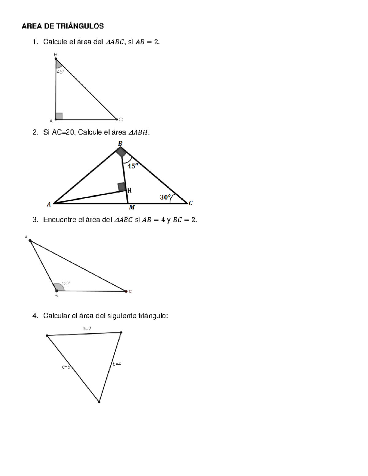 Práctica de Áreas y Volúmenes - Ejercicios Resueltos - Studocu