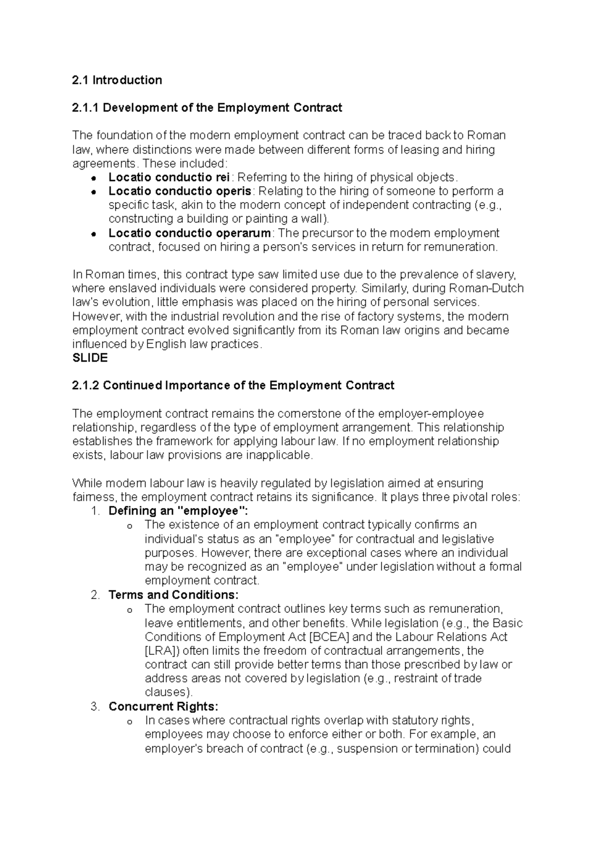 MRL3702 Chapter 1-2 Summary: Evolution and Importance of Employment ...