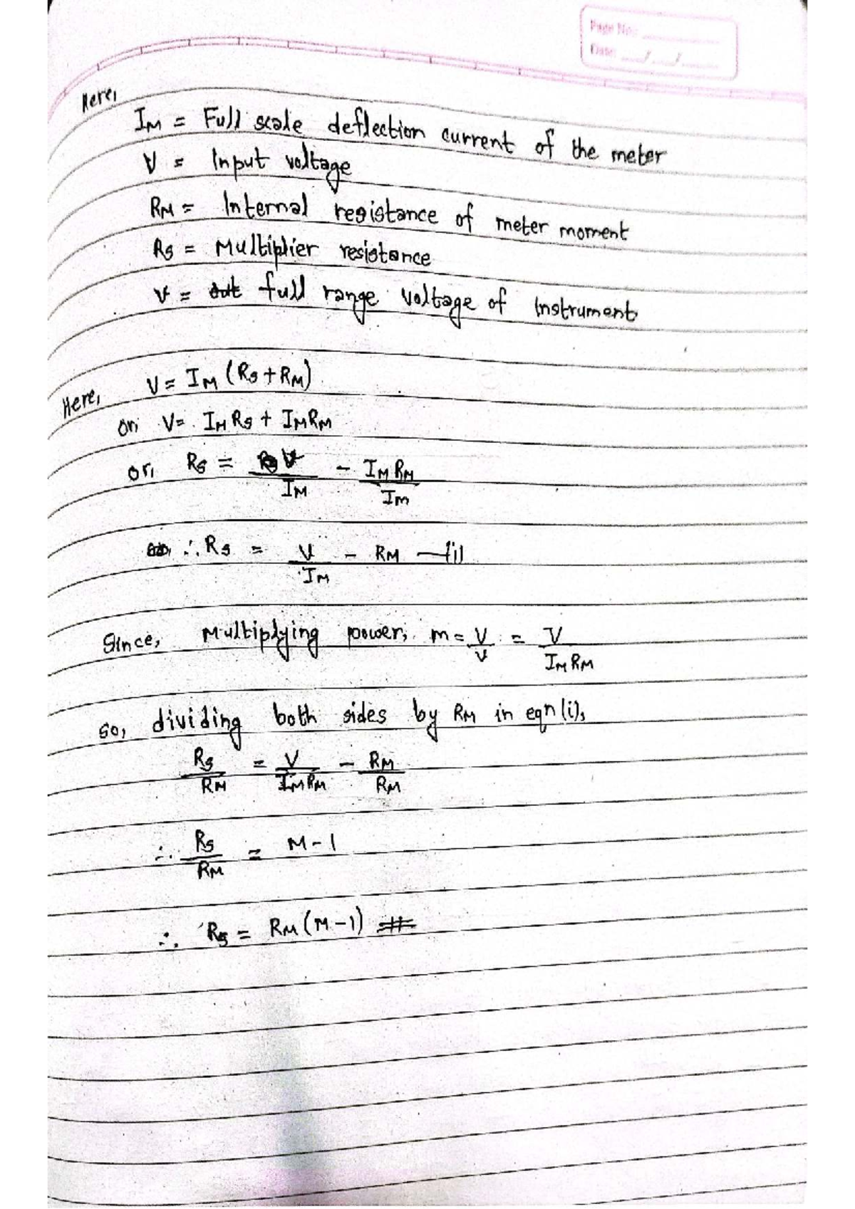 Instrumentation Notes - Half Note for Course Code: INSTR 101 - Studocu