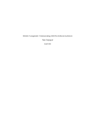 DAT-300 3-2 Assignment - Haley Reynolds DAT- Southern New Hampshire ...