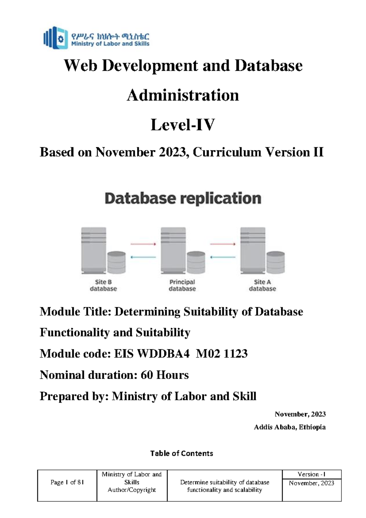 EIS WDDBA4 M02 1123: Assessing Database Functionality & Scalability ...