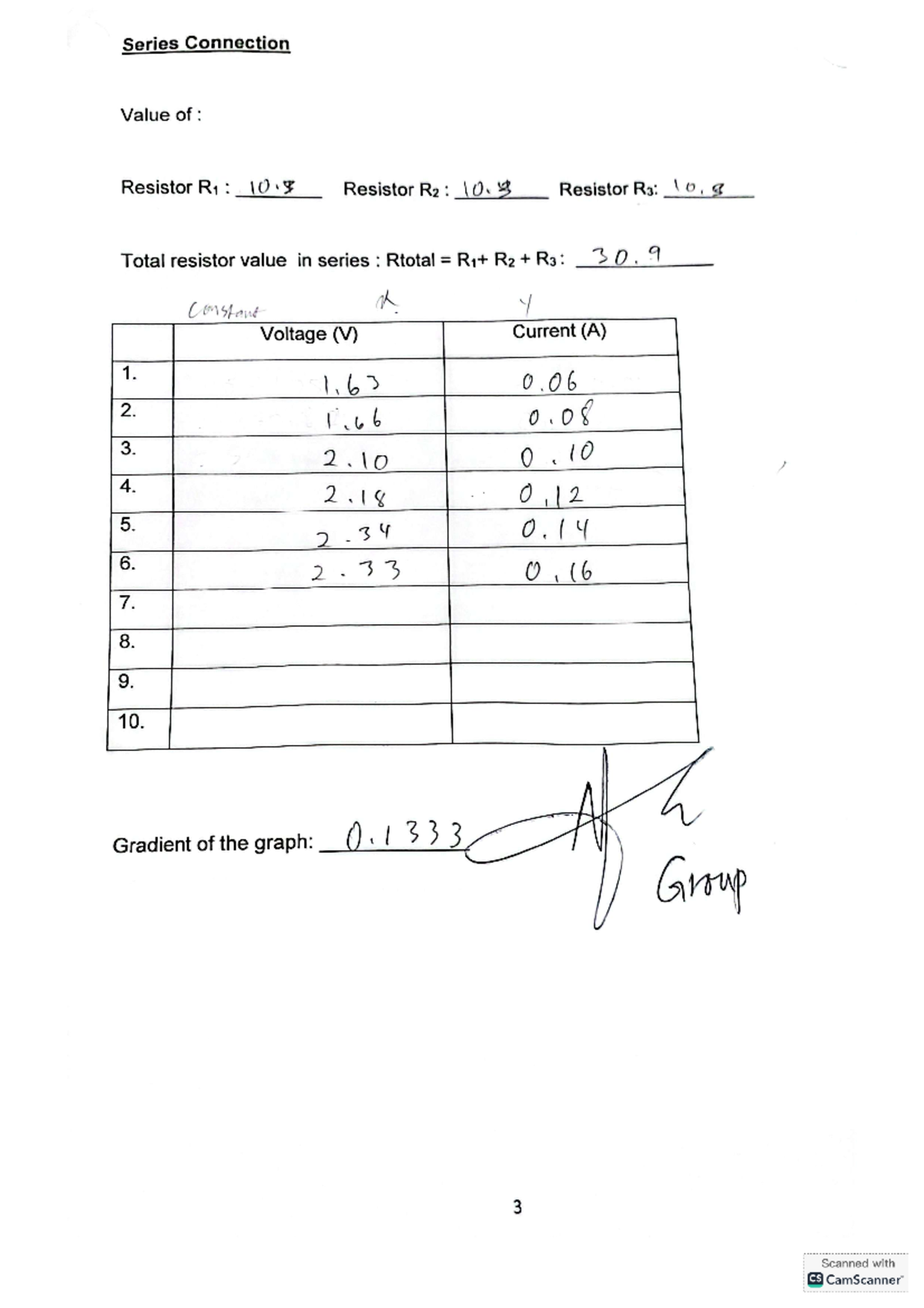 Experiment 3 datasheet phy - Mechanics and Thermal Physics - Series ...