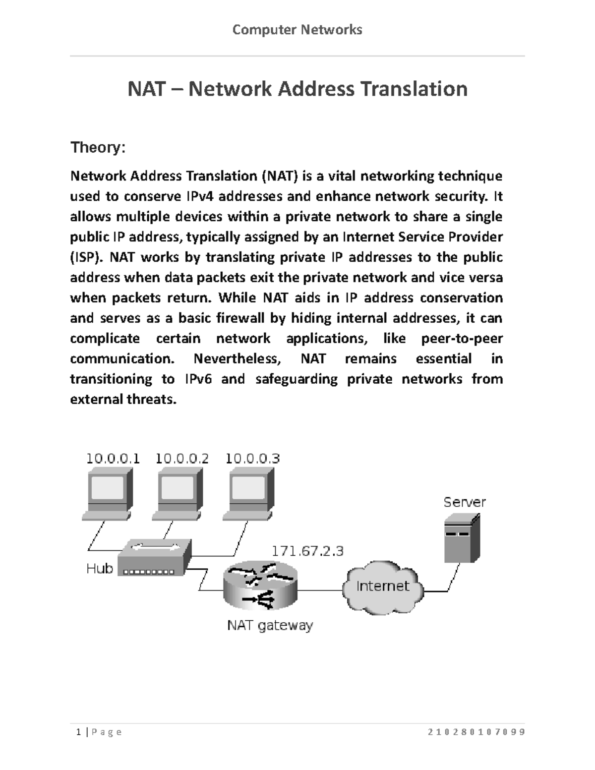 NAT - IMP - Computer Networks NAT – Network Address Translation Theory ...