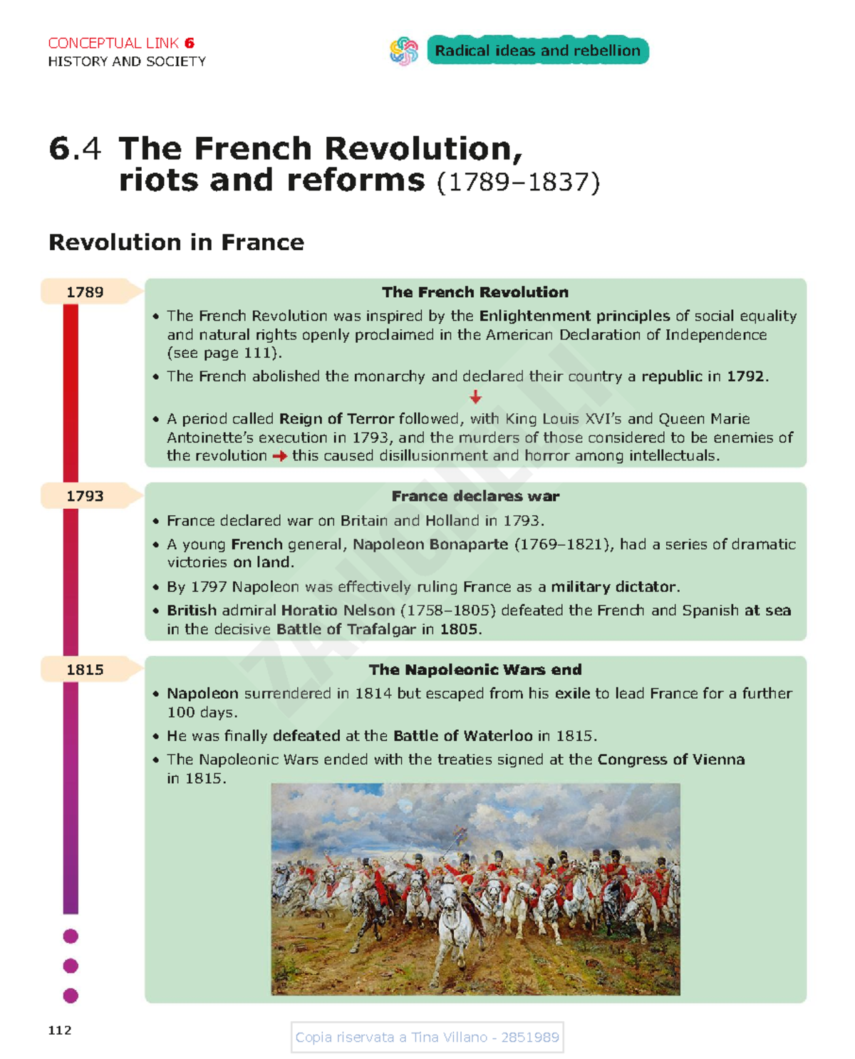 The French Revolution: Key Events and Impacts (1789-1815) - Studocu