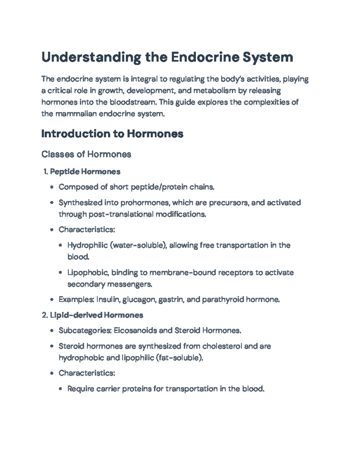 Endocrine System Overview: Hormones, Feedback Loops, and Glands - Understanding the Endocrine ...