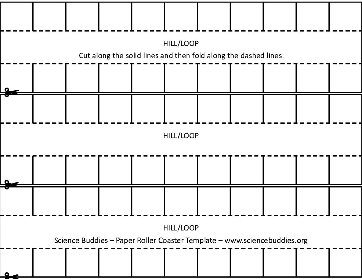 Paper roller coaster template v2 - Science Buddies – Paper Roller ...