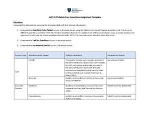 ACC 311 Module 1 Question 1 - acc 311 - Studocu