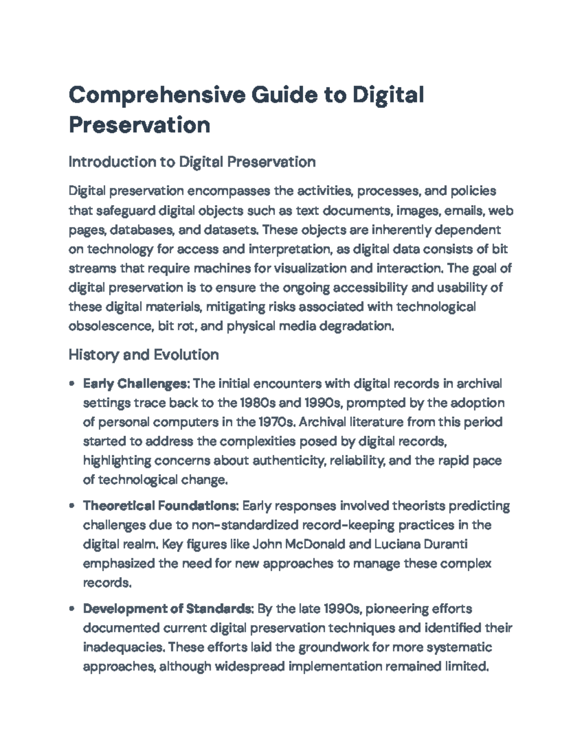 Digital Preservation Strategies: A Comprehensive Guide - Comprehensive ...