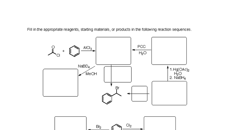 C342 Chapter 18 Reaction Sequences & Mechanisms Problem Set - Studocu