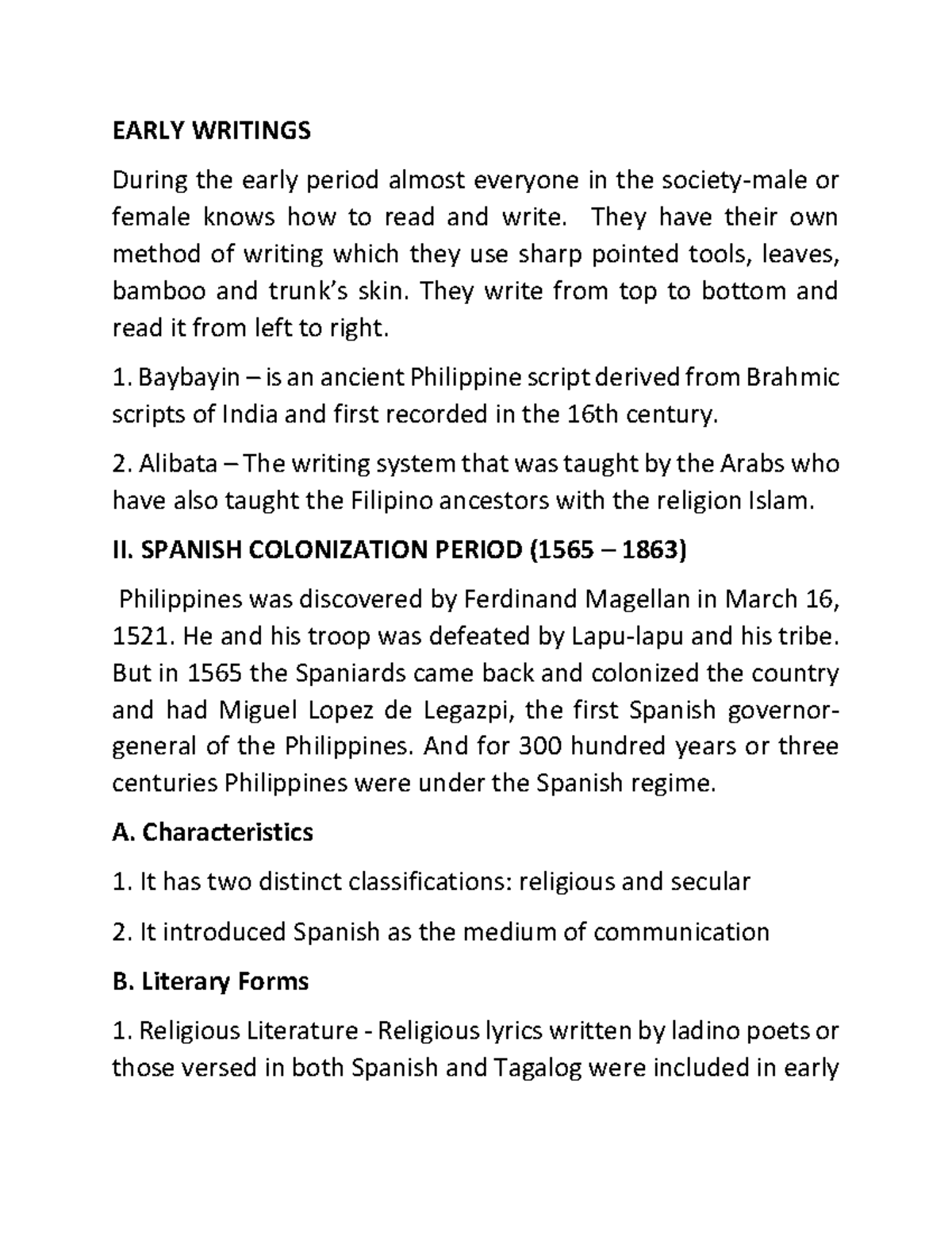 Early Writings - ... - EARLY WRITINGS During the early period almost ...