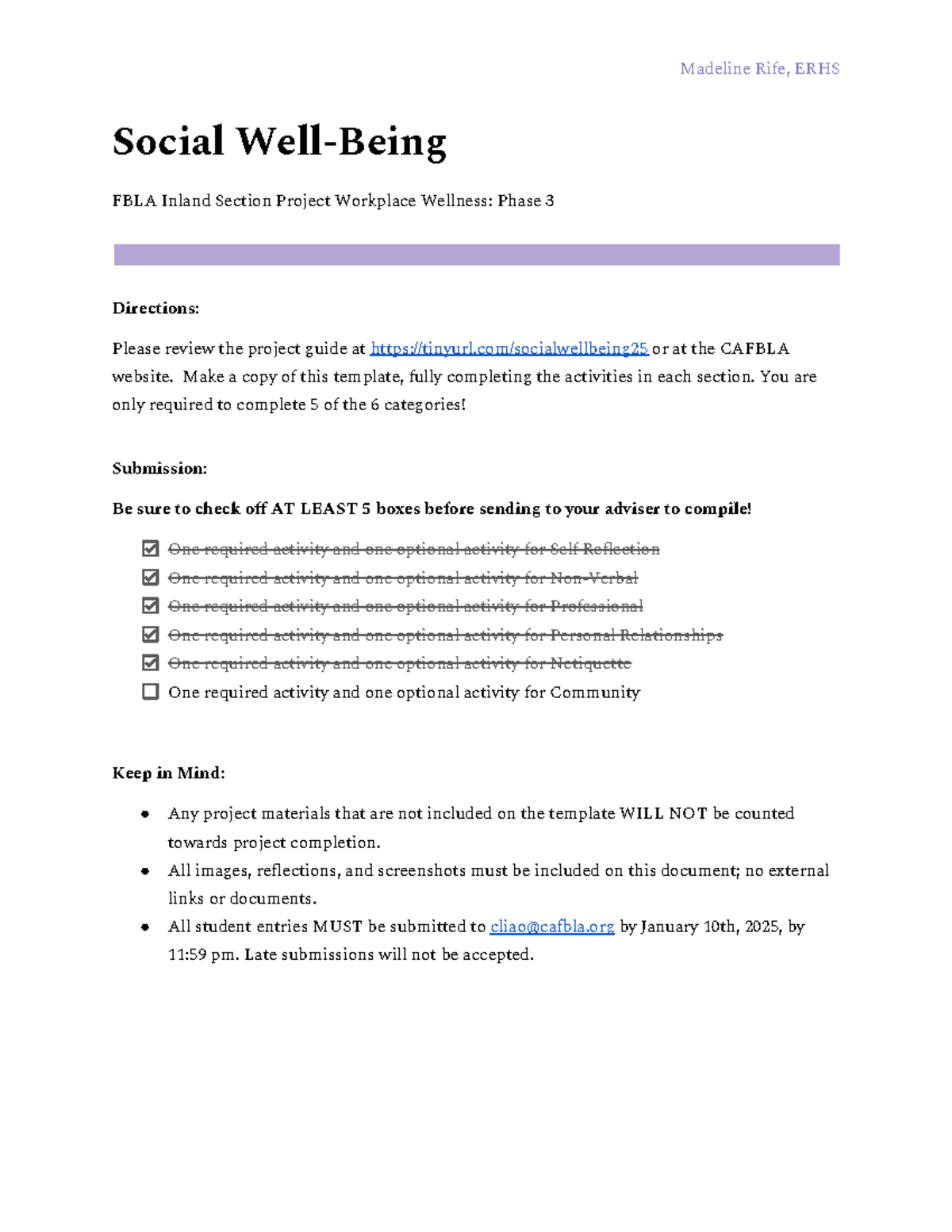 OS-Social Well-Being Section Project Template - Social Well-Being FBLA ...