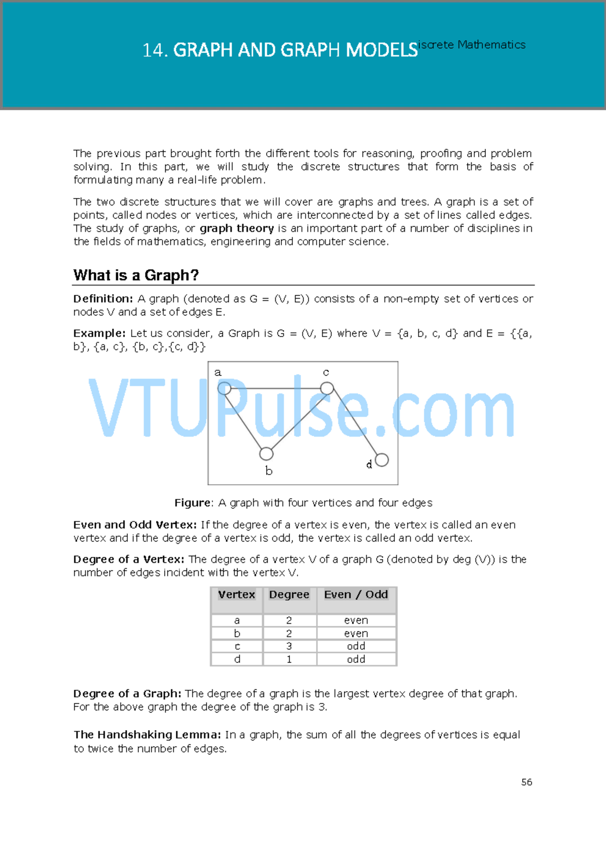 Graph and Trees - Advanced Algorithms (Discrete Mathematics) - Studocu