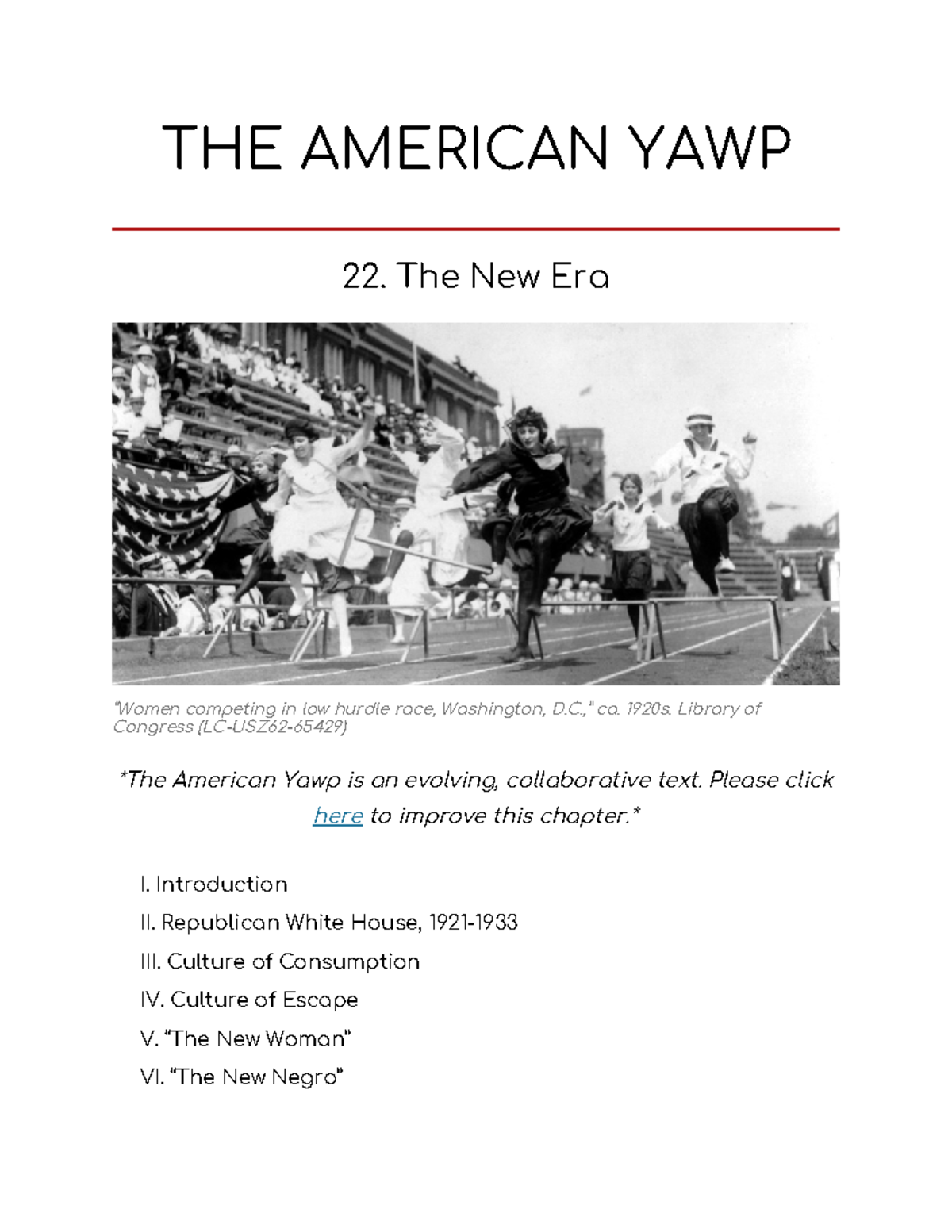 American Yawp - Chapter 22: The New Era Overview and Key Themes - Studocu