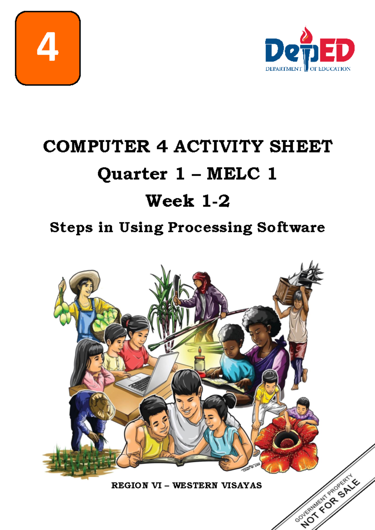 SSES Computer 4 Activity Sheet: Steps in Using Processing Software ...