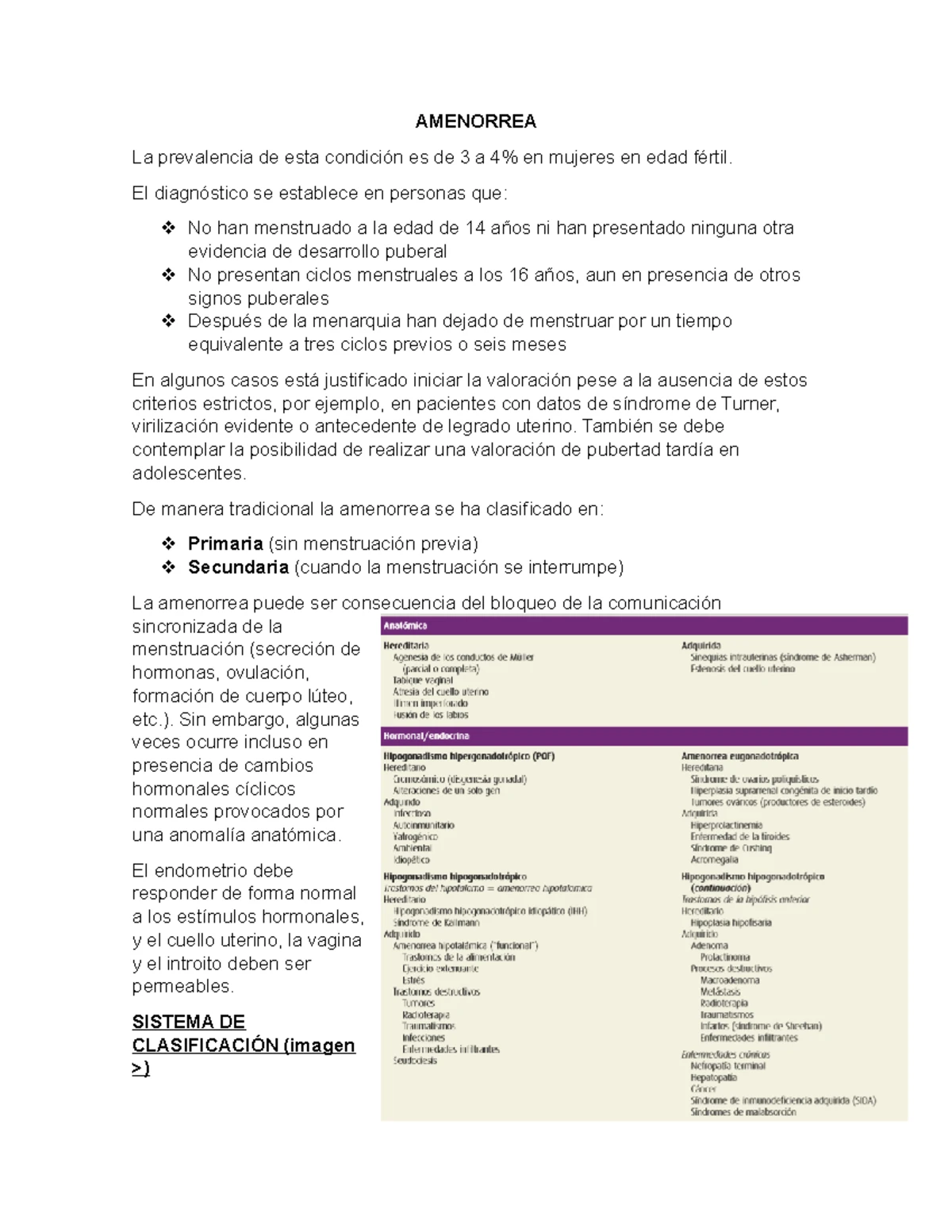 Clasificación de Monif para la EIP: Estadio y Grados (CLAS 2023) - Studocu